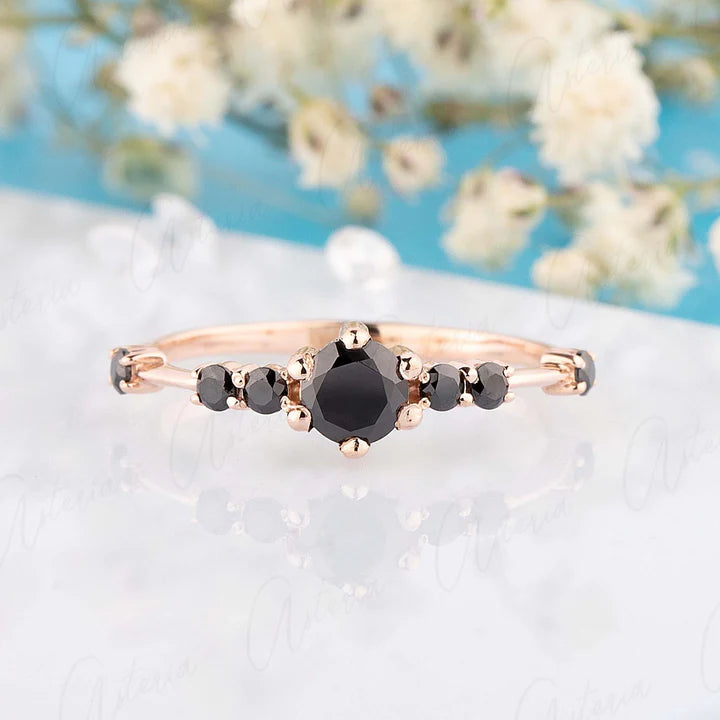 Ethical black diamond engagement ring store