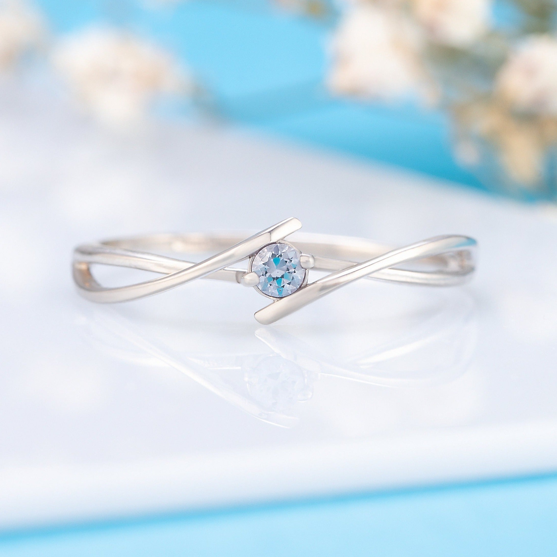 Celtic style dainty 925 sterling silver solitaire alexandrite promise – YourAsteria